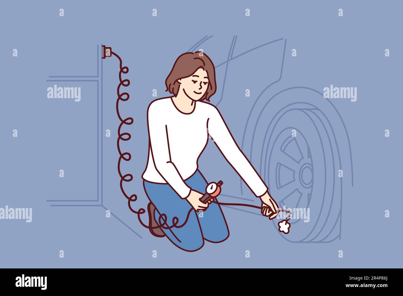 Nitrogen gas tire Stock Vector Images - Alamy