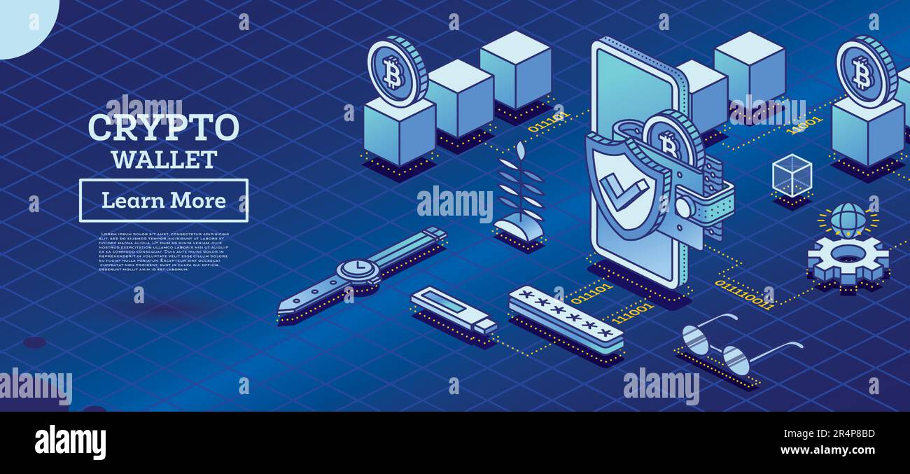 Blockchain online wallet icon Stock Vector Images - Alamy
