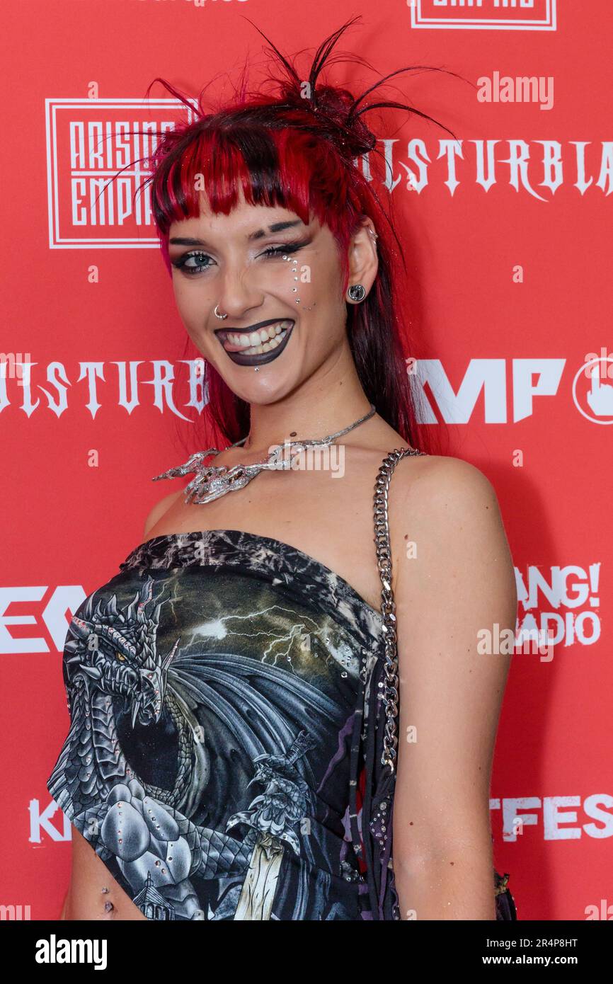 Delilah Bon arriving at the OVO Arena Wembley for the Heavy Music ...