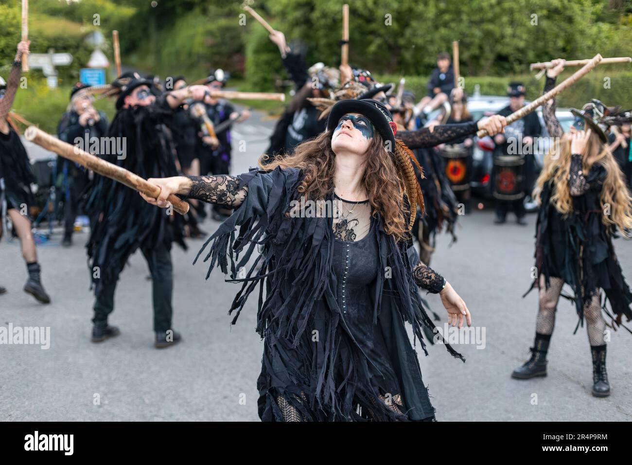 The Beltane Border Morris pictured during an evening performance on the ...
