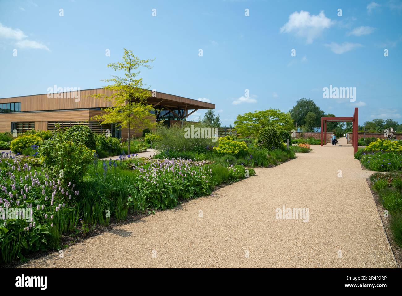 The Welcome building at RHS Bridgewater, Worsley Greater Manchester ...