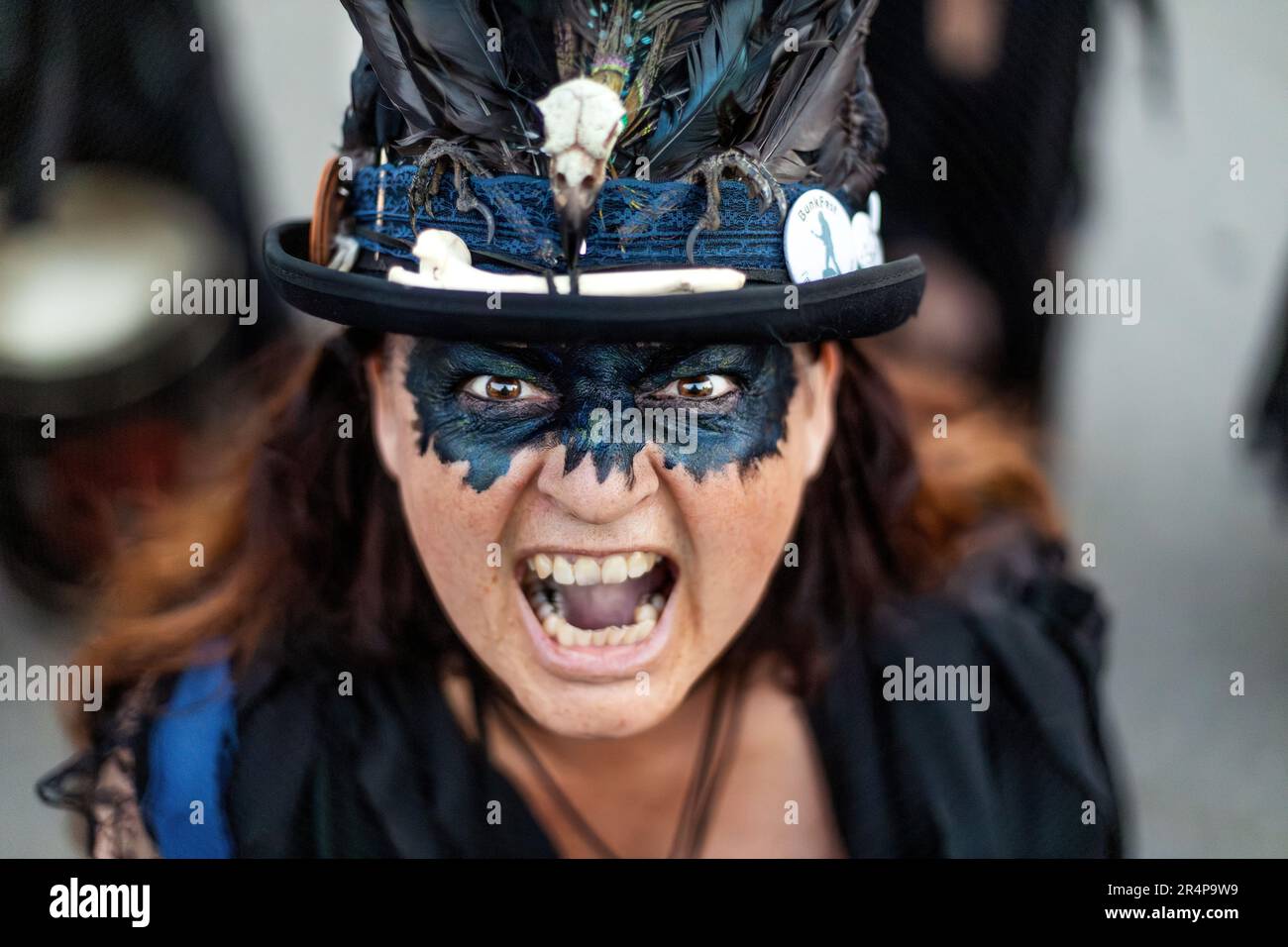 The Beltane Border Morris pictured during an evening performance on the ...