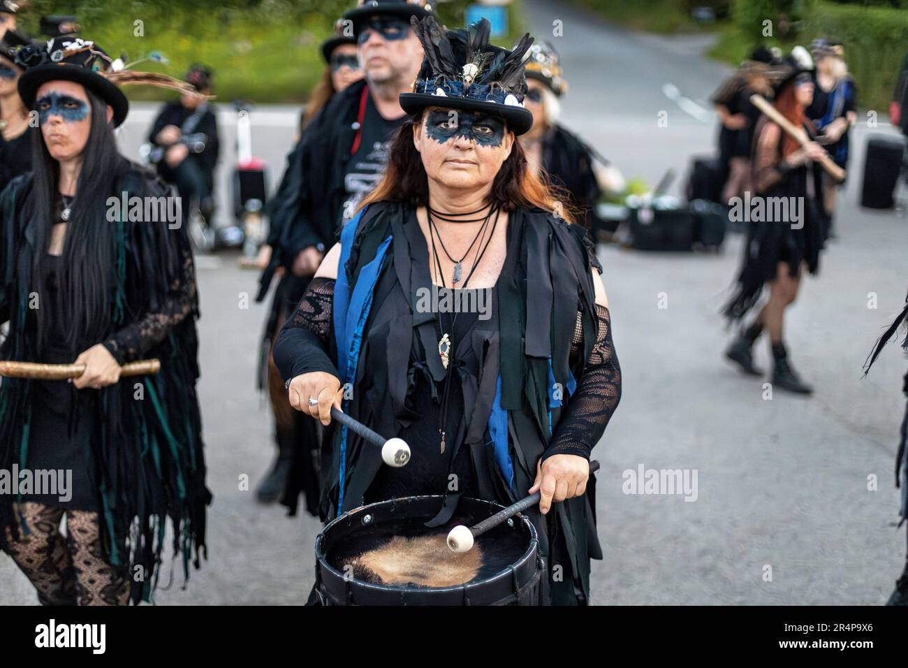 The Beltane Border Morris pictured during an evening performance on the ...