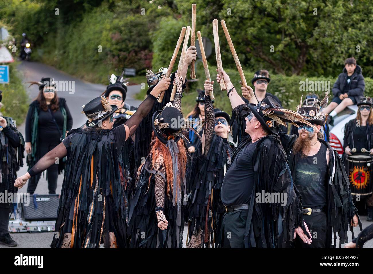 The Beltane Border Morris pictured during an evening performance on the ...