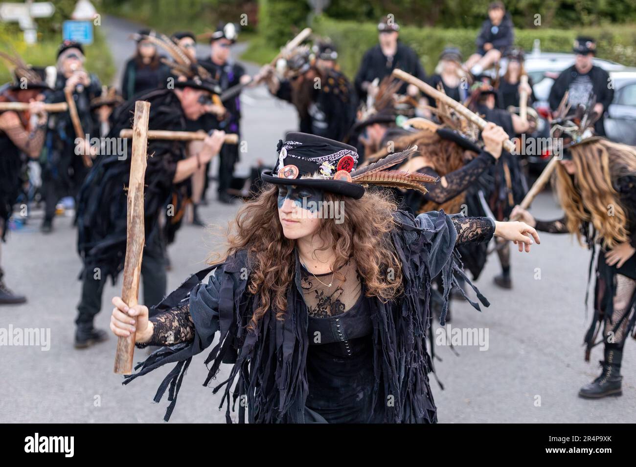 The Beltane Border Morris pictured during an evening performance on the ...