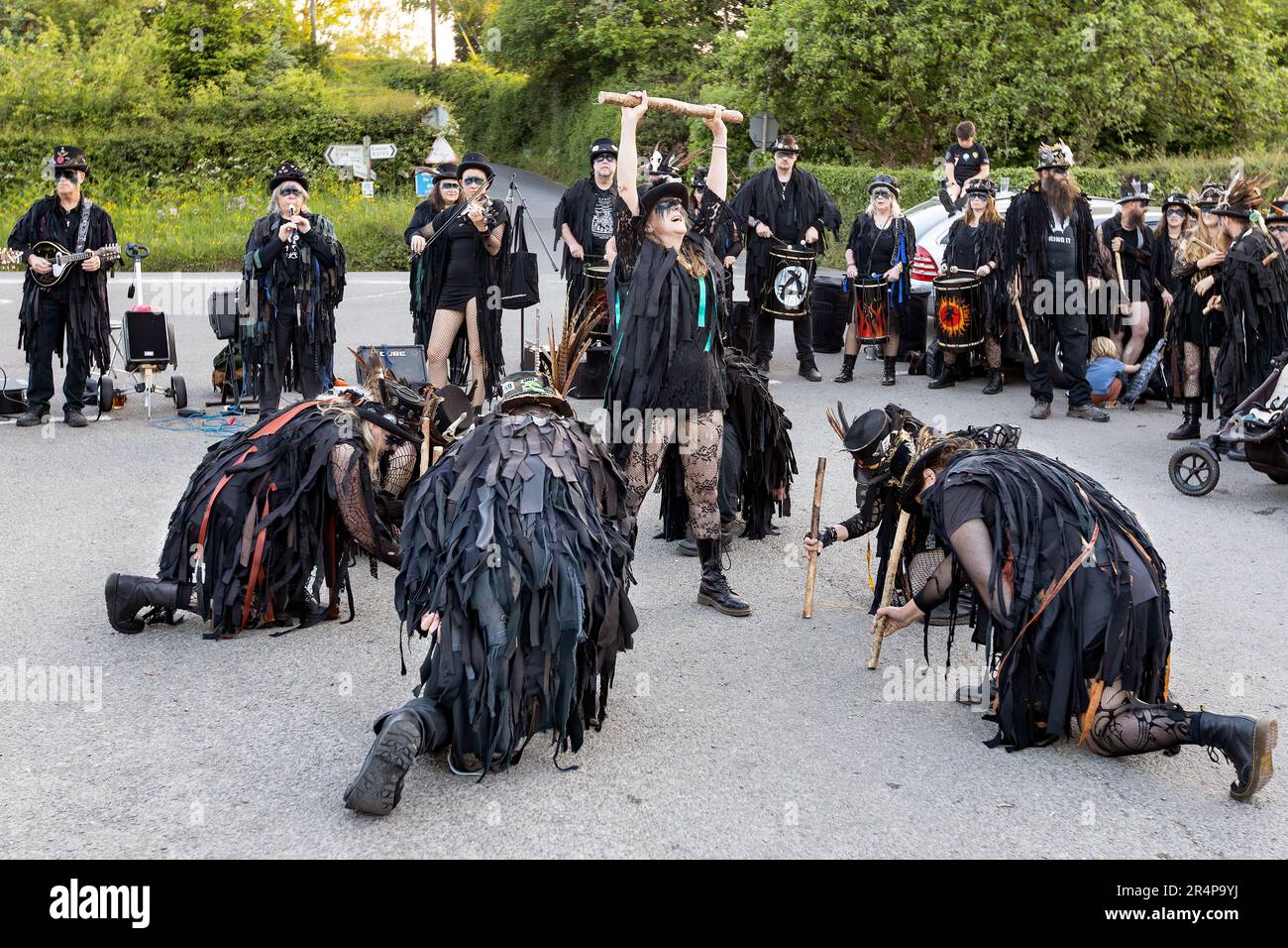 The Beltane Border Morris pictured during an evening performance on the ...