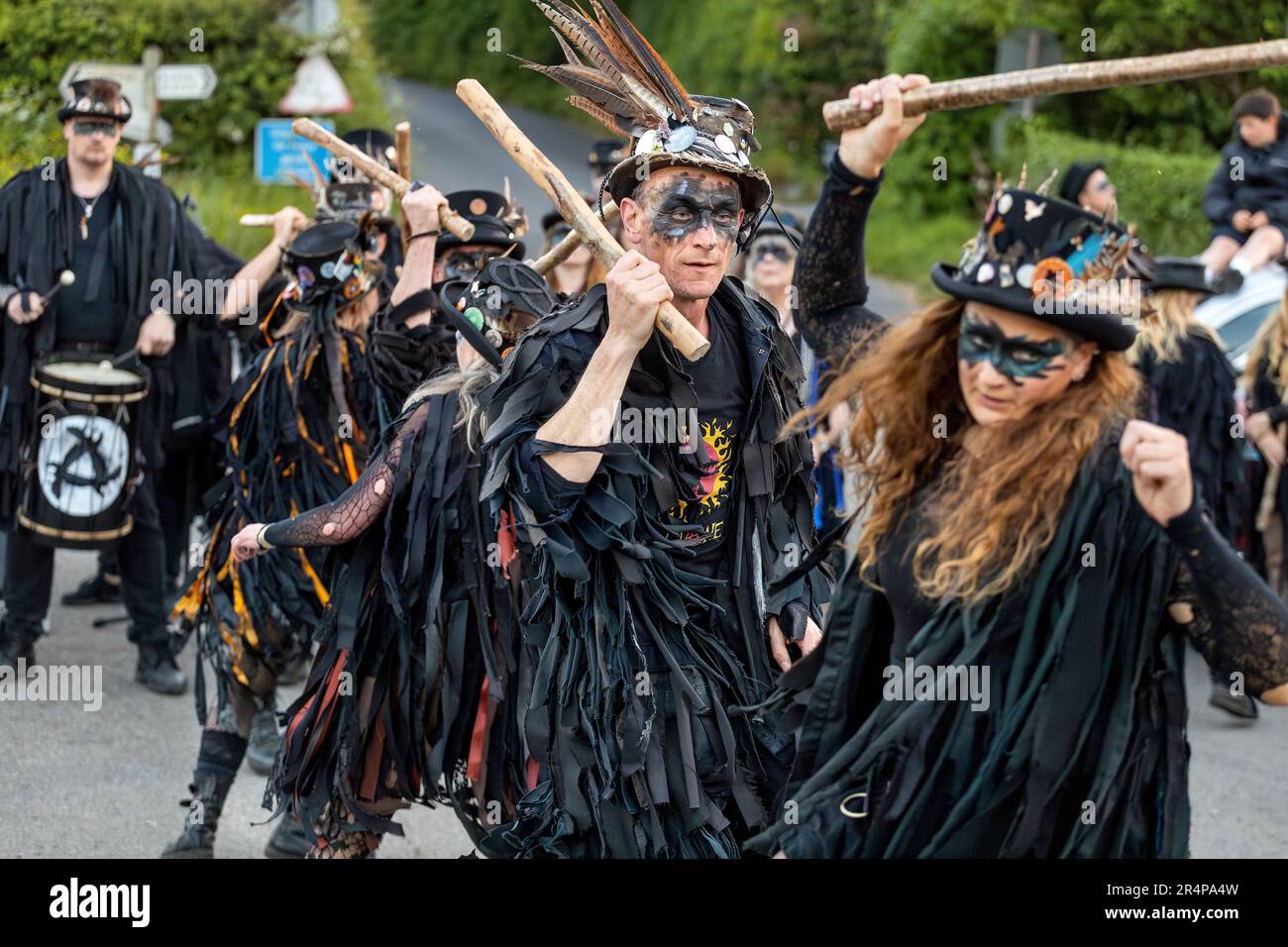 The Beltane Border Morris pictured during an evening performance on the ...