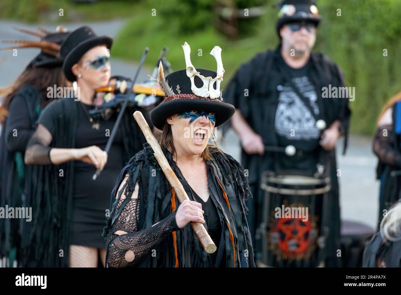 The Beltane Border Morris pictured during an evening performance on the ...