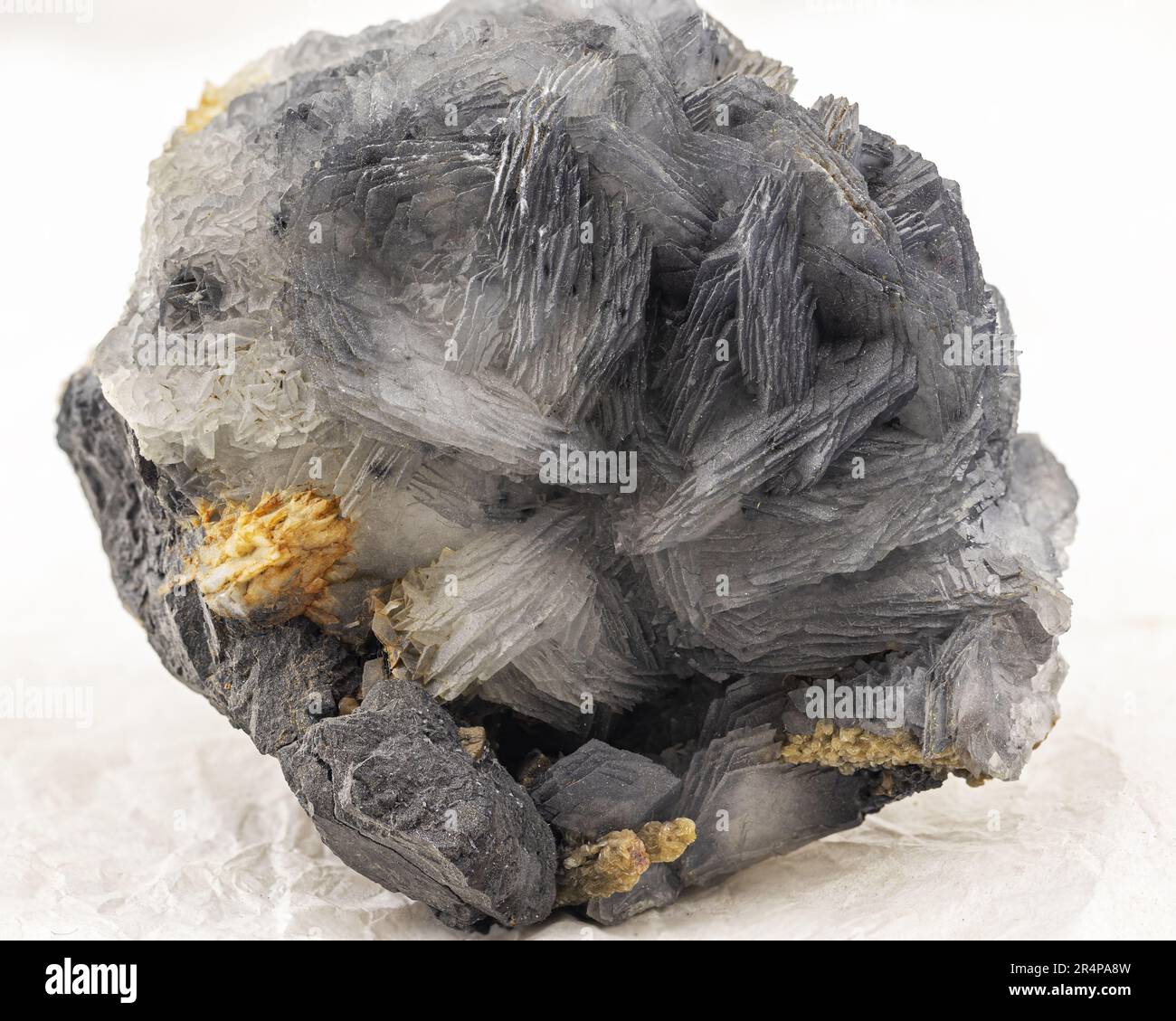 mineral sample of barite on a light background Stock Photo - Alamy