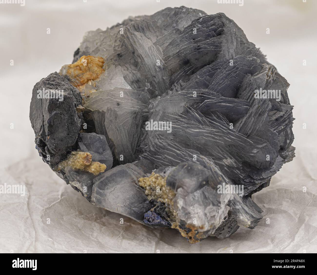 mineral sample of barite on a light background Stock Photo - Alamy
