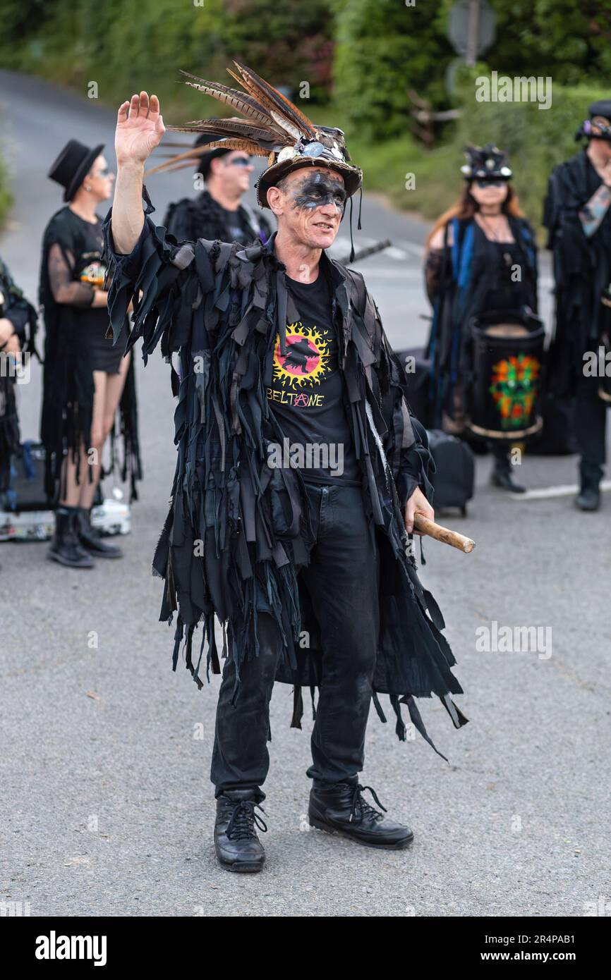 The Beltane Border Morris pictured during an evening performance on the ...