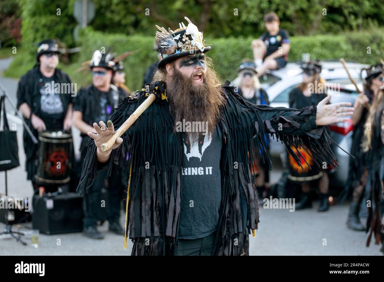 The Beltane Border Morris pictured during an evening performance on the ...