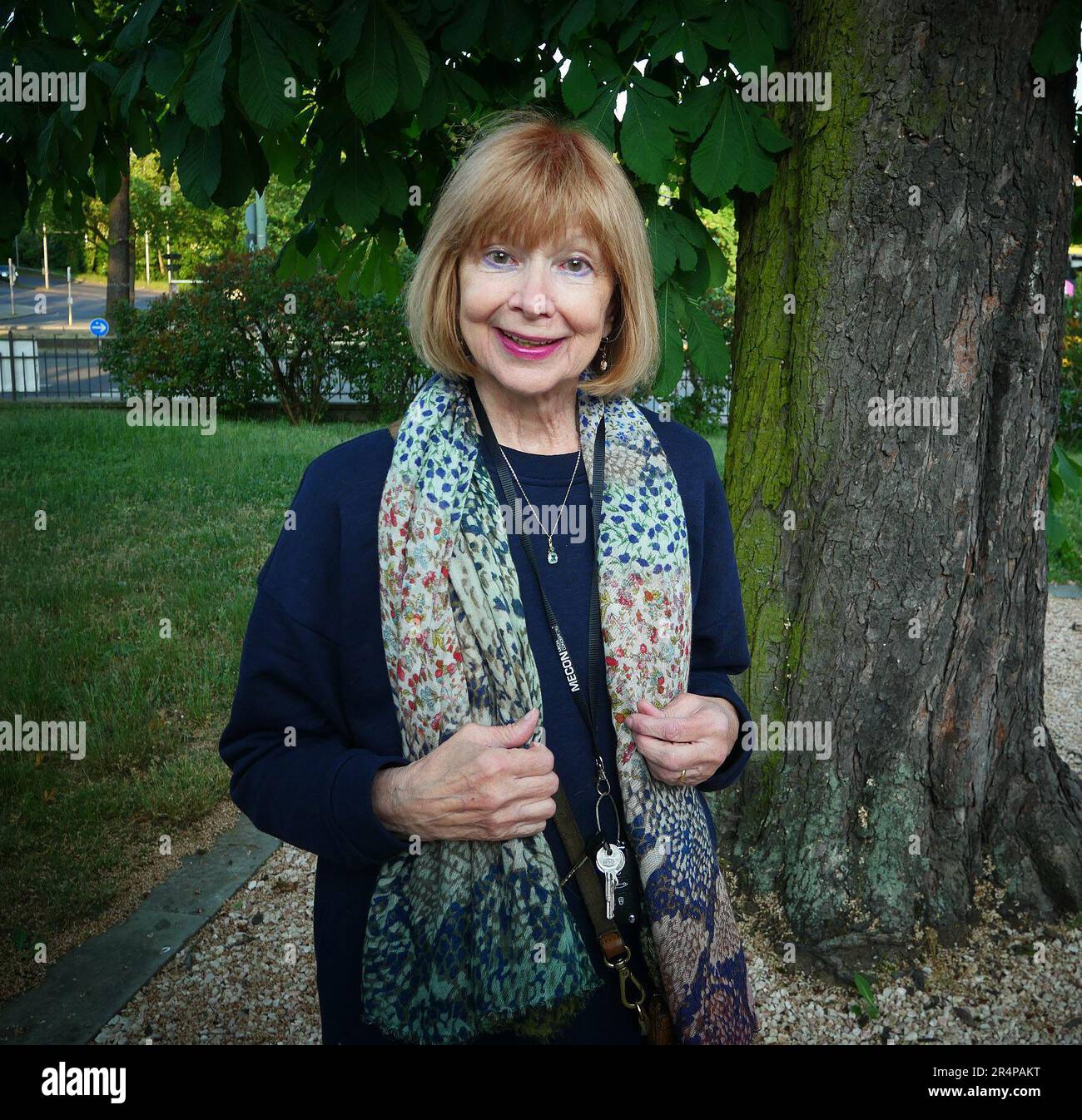 Berlin, Germany. 27th May, 2023. Ursela Monn arrives at the premiere of ...