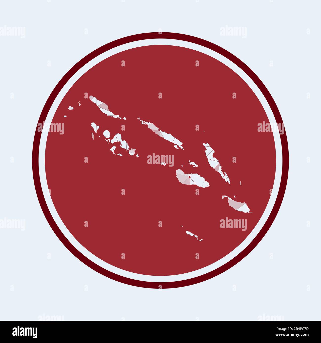 Solomon Islands icon. Trendy tech logo of the country. Geometric mesh ...