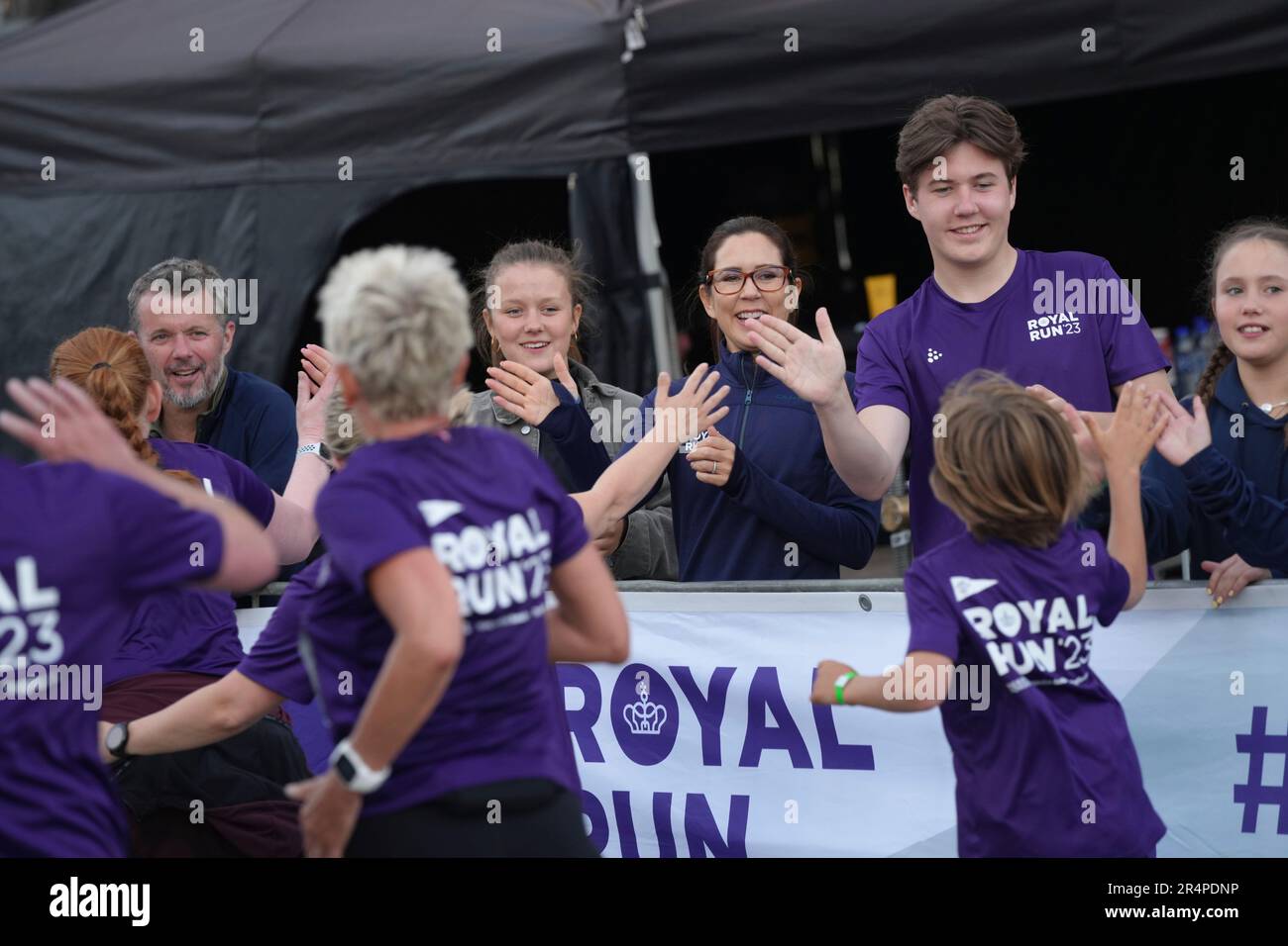 From left, Denmark's Crown Prince Frederik, Princess Isabella, Crown ...