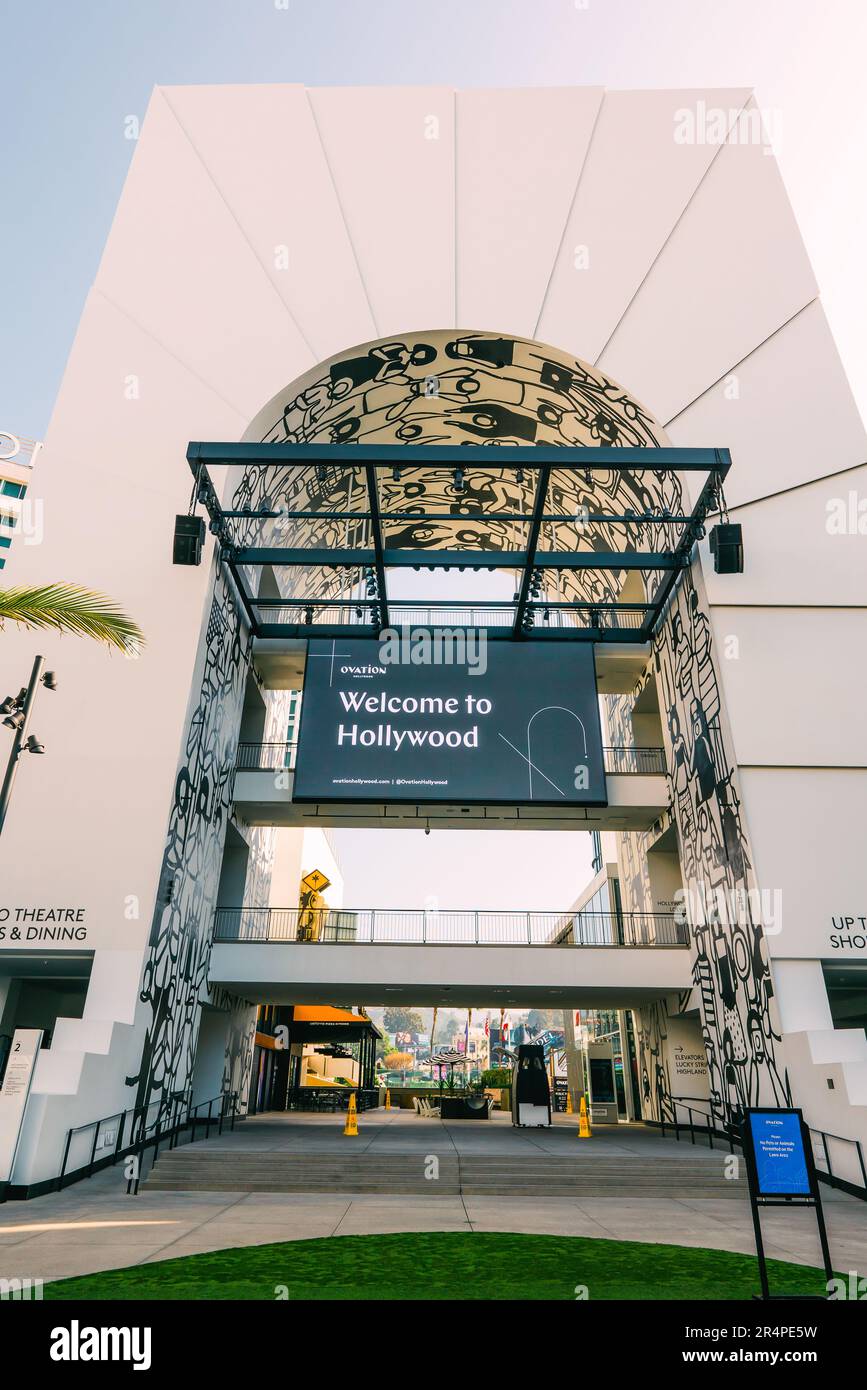 Hollywood, California, USA - April 26, 2023. Ovation, Hollywood ...