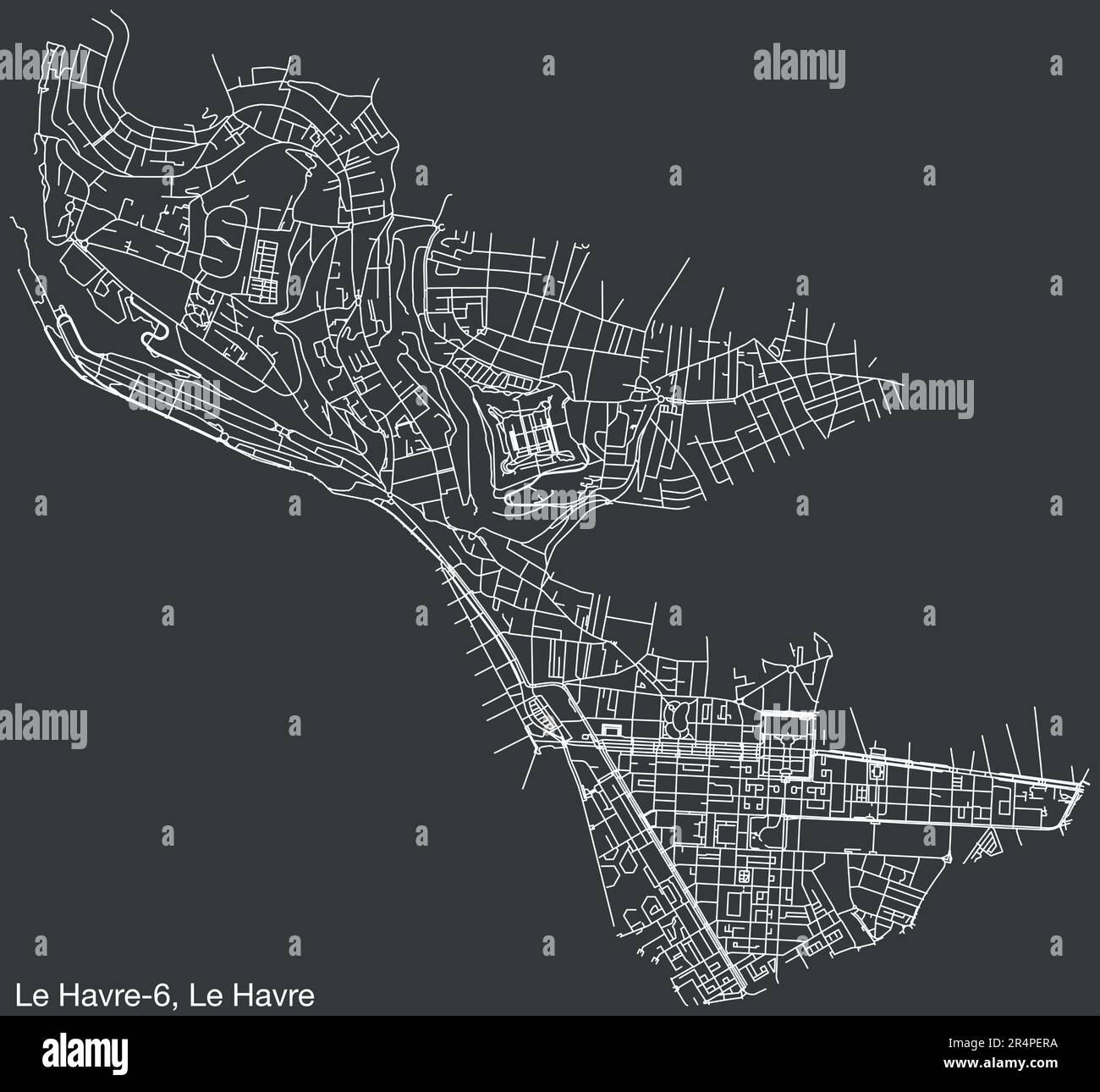 Le havre vector map hi-res stock photography and images - Alamy