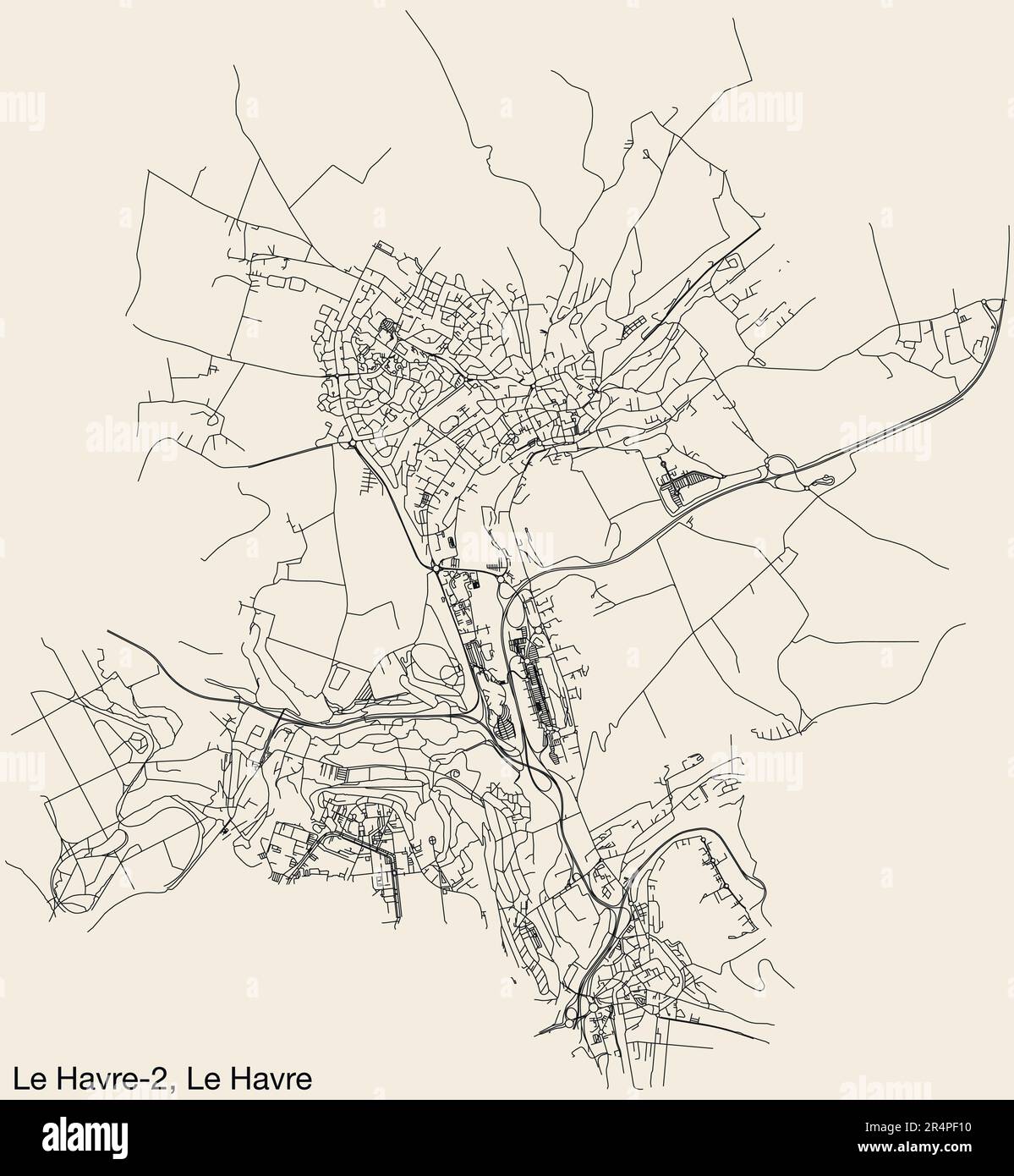 Map of le havre hi-res stock photography and images - Alamy