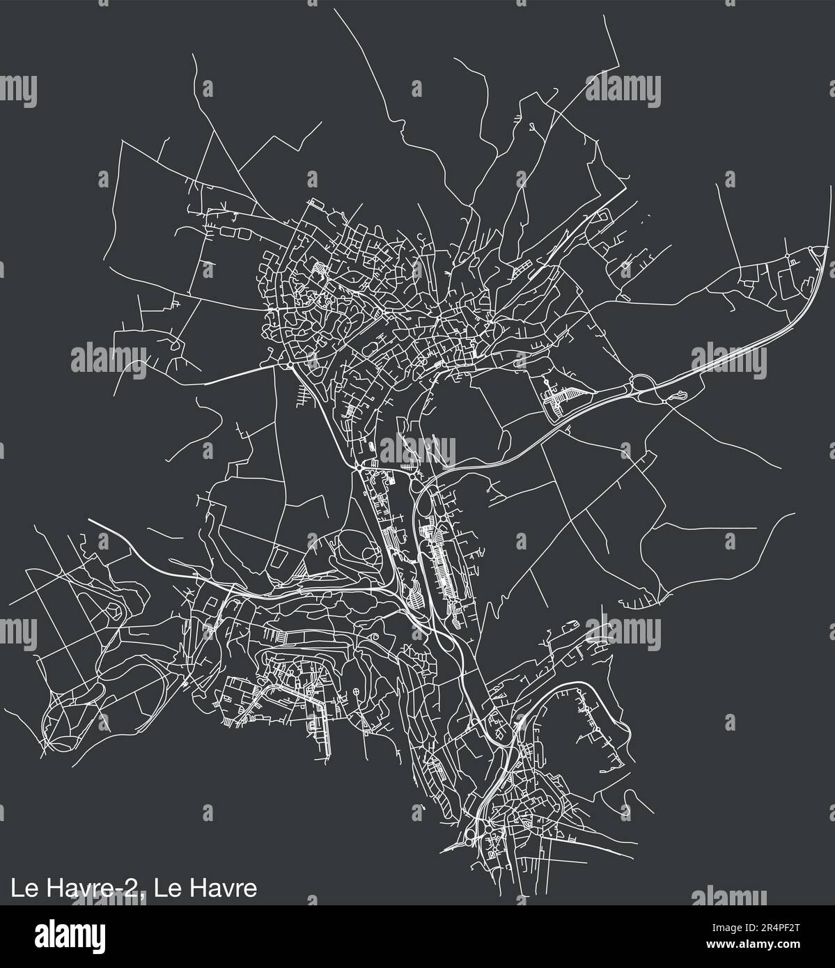 Le havre vector map hi-res stock photography and images - Alamy