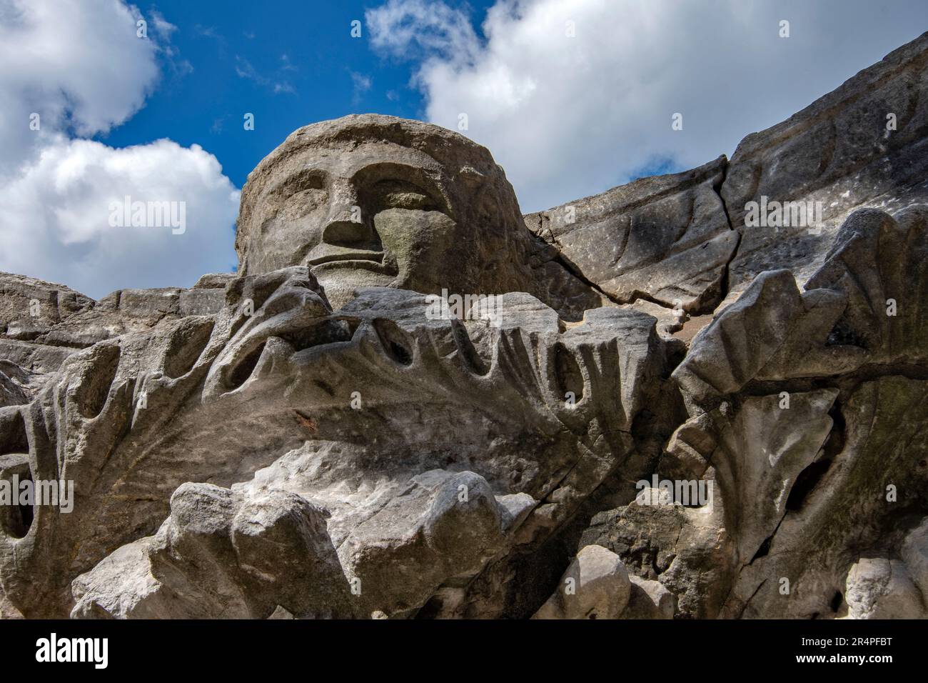 The Corinthian Giant Capital in Topkapi Palace, Istanbul, Turkey Stock ...