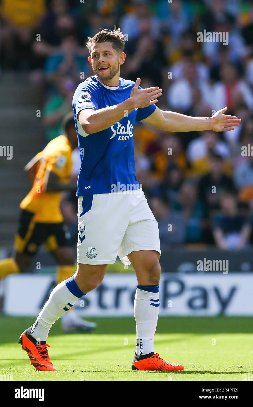 Everton's James Tarkowski during the Premier League match at the ...