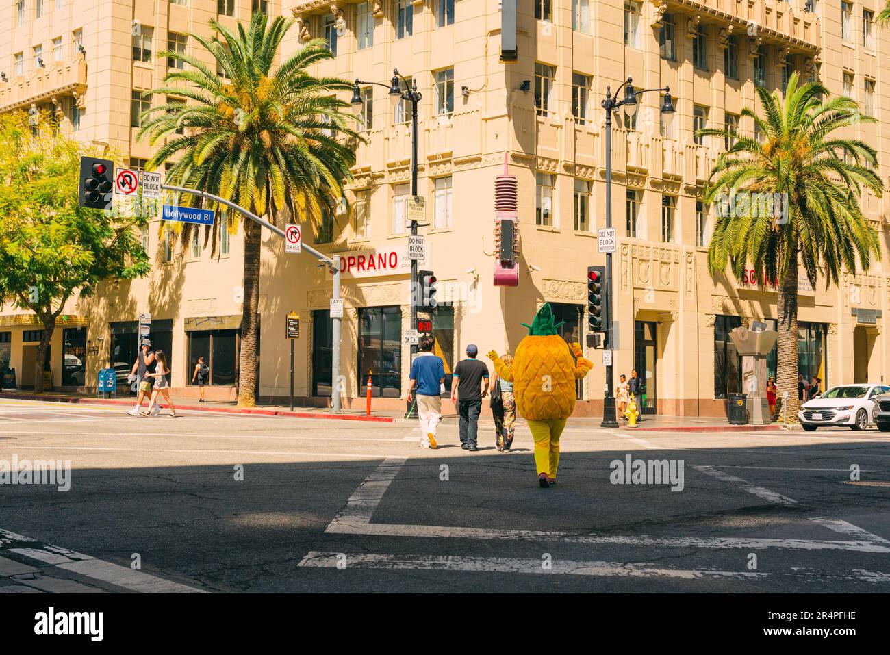 Hollywood vine street sign hollywood hi-res stock photography and ...