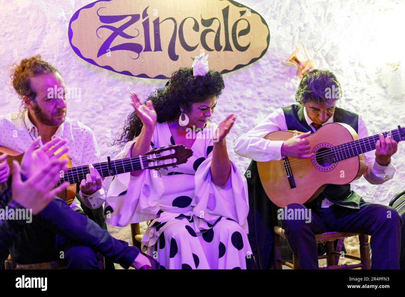 Granada flamenco show cave hi-res stock photography and images - Alamy