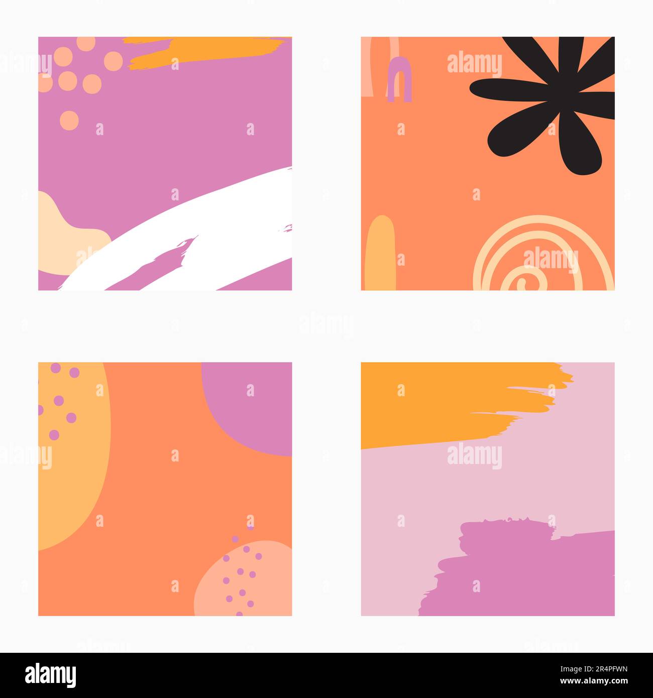 Abstract shapes square background template for social media stories and ...