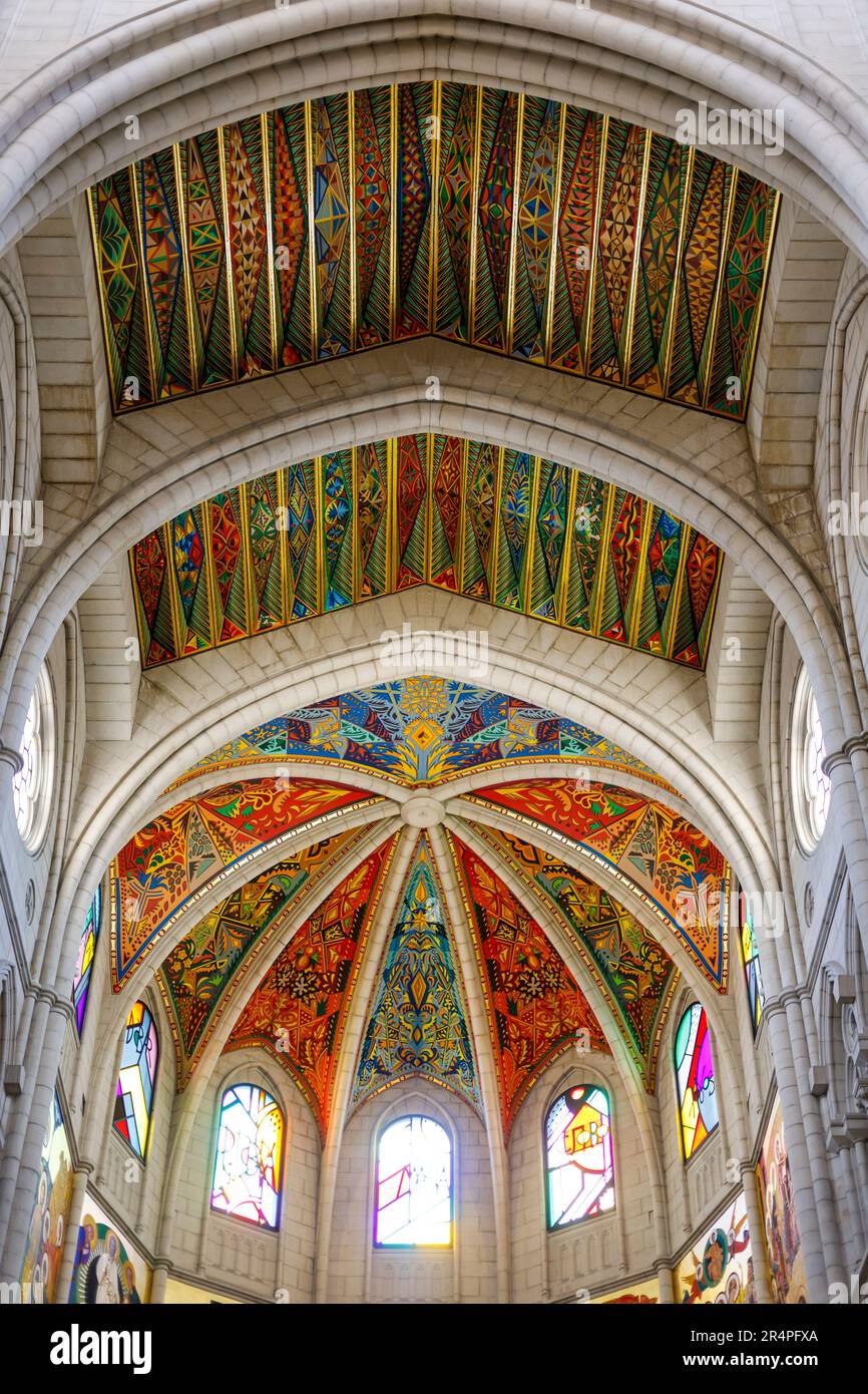 Spain, Madrid, Almundena Cathedral, Santa Maria la Real de la Almudena ...