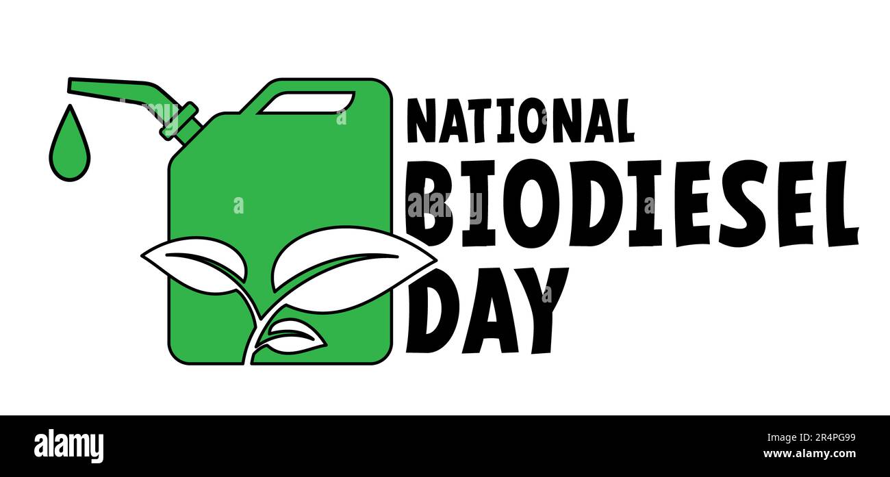 National biodiesel day. Cartoon gasoline, jerrycan with handle ...