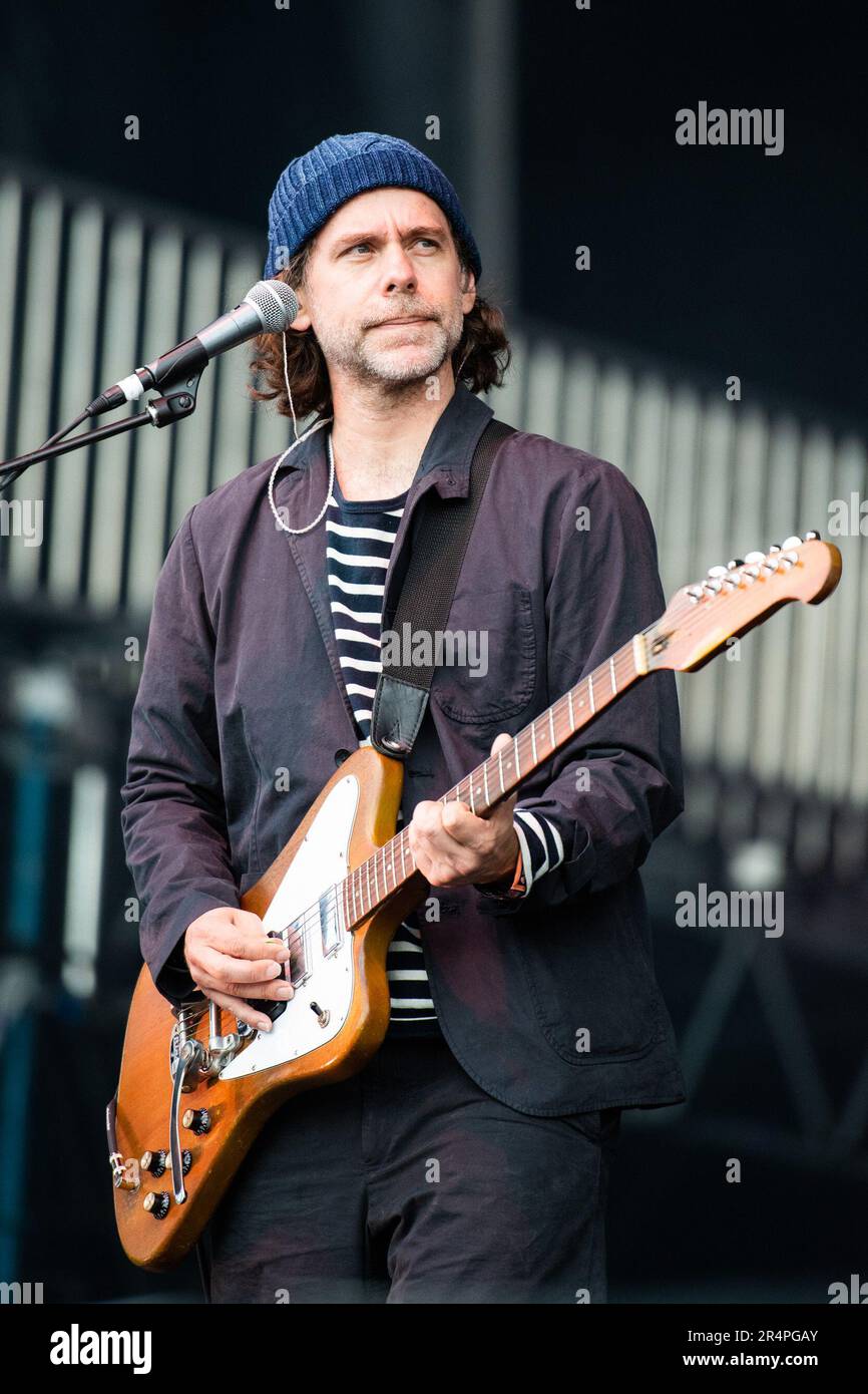 Napa, USA. 28th May, 2023. Aaron Dessner of The National performs on ...