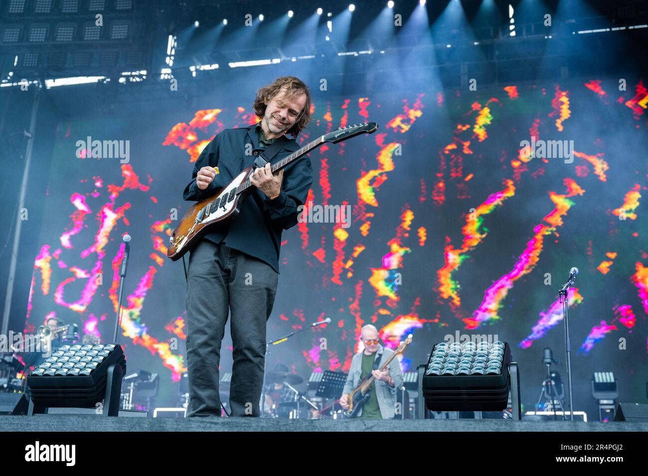 Napa, USA. 28th May, 2023. Bryce Dessner of The National performs on ...