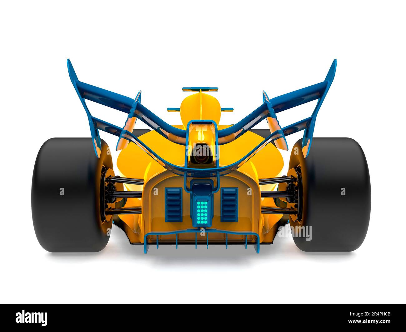 racing car rear view, 3d illustration Stock Photo - Alamy