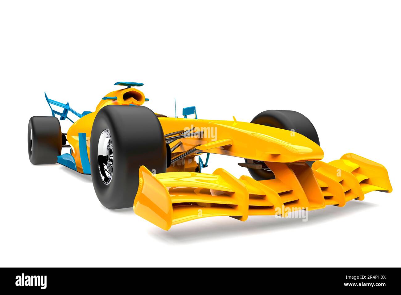 racing car master view, 3d illustration Stock Photo - Alamy