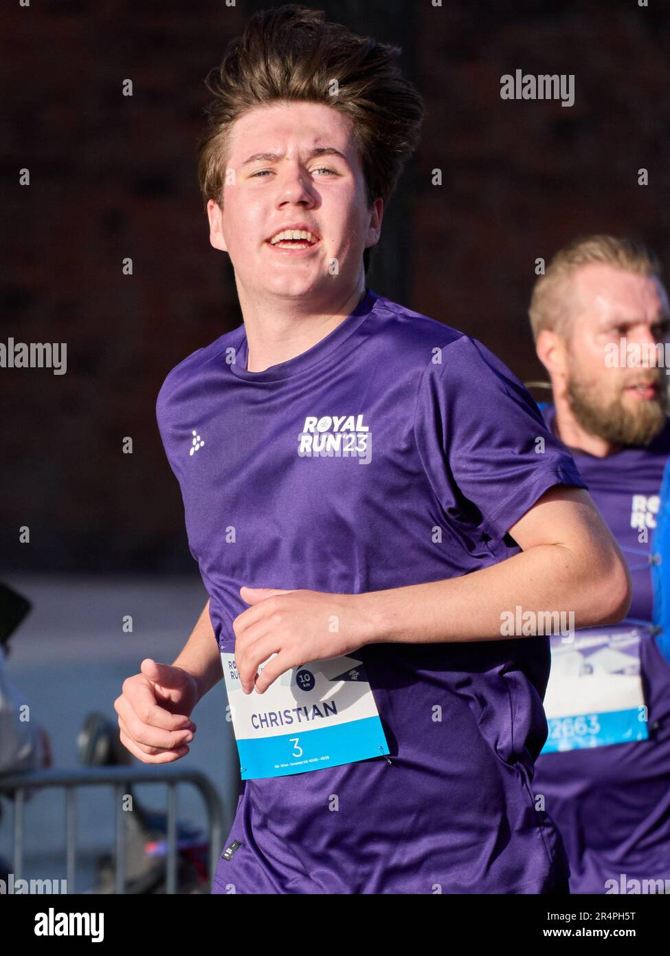 Prince Christian of Denmark, Count of Monpezat running in Royal run ...
