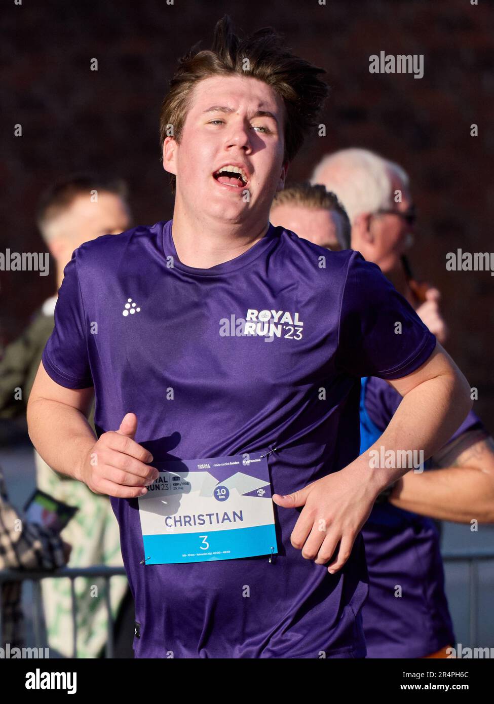 Prince Christian of Denmark, Count of Monpezat running in Royal run ...