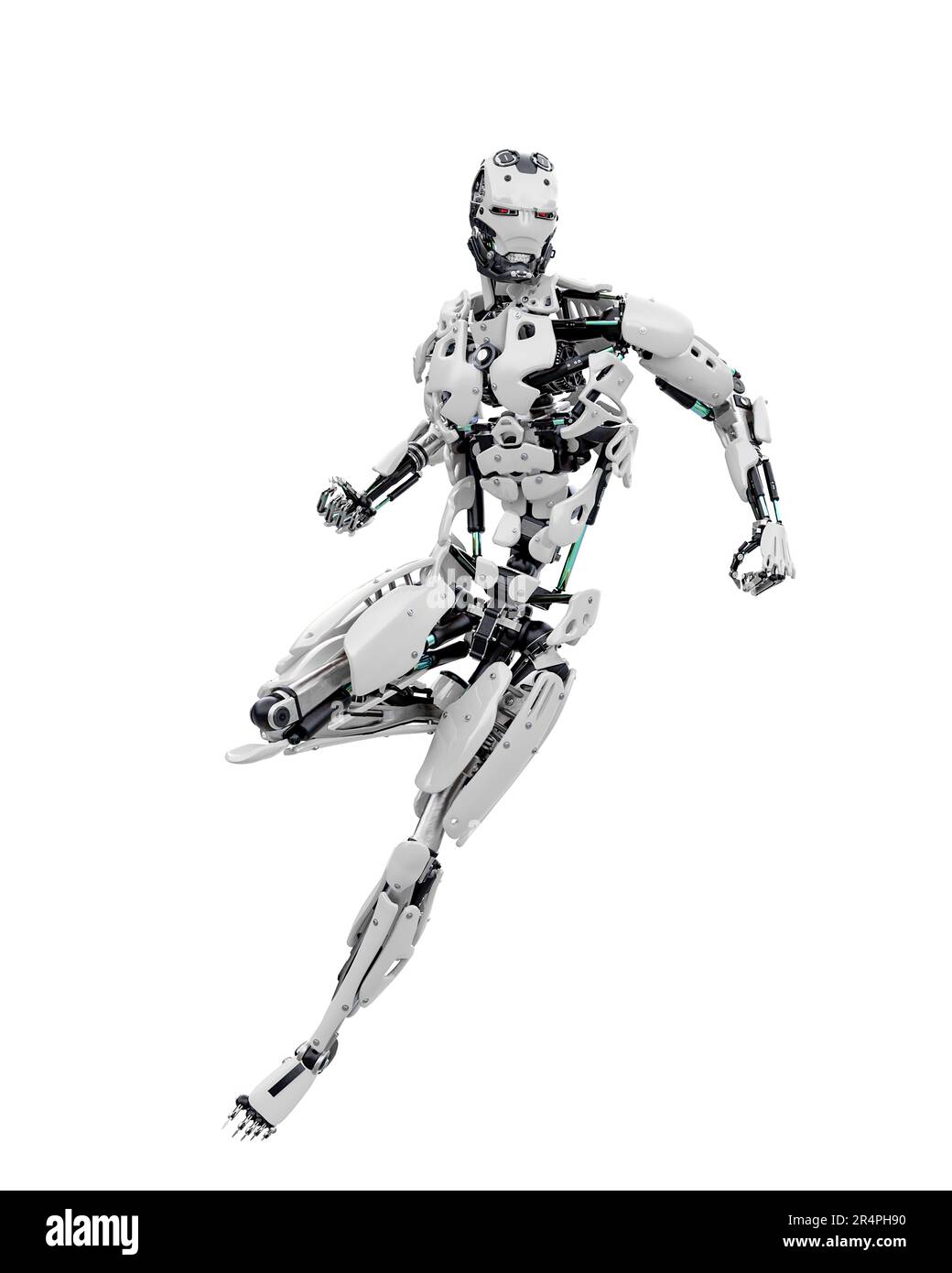 master cyber robot is ready to punch, 3d illustration Stock Photo - Alamy