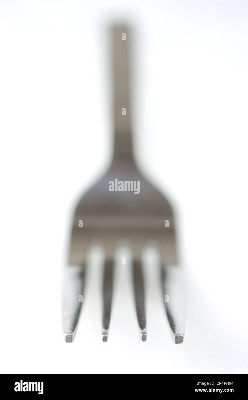 The abstract fork focusing on the tips of the prongs. Looking form the ...