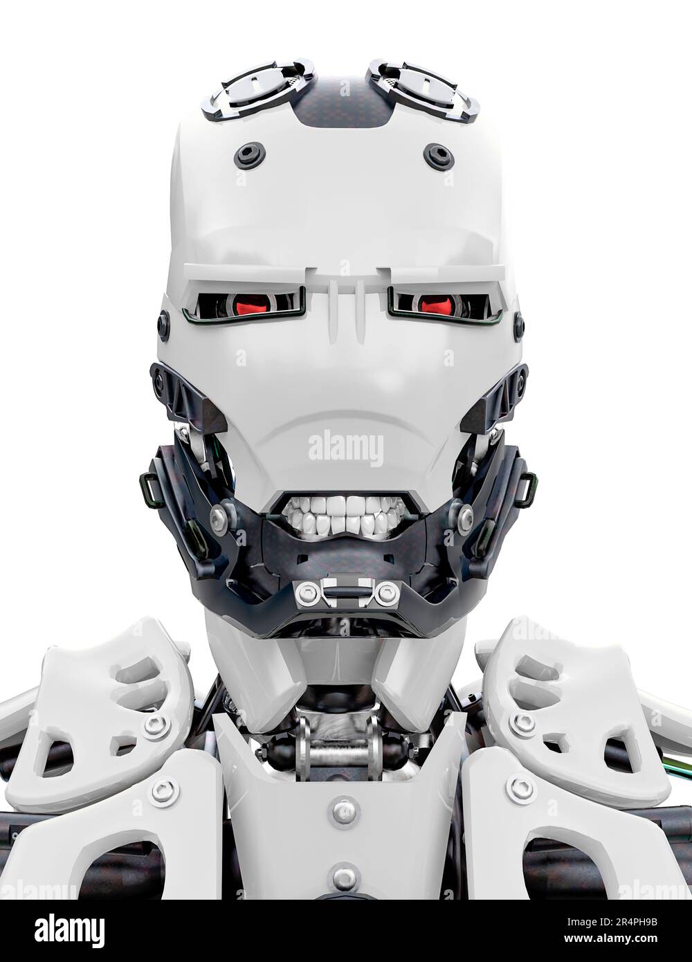 master cyber robot id profile picture, 3d illustration Stock Photo - Alamy