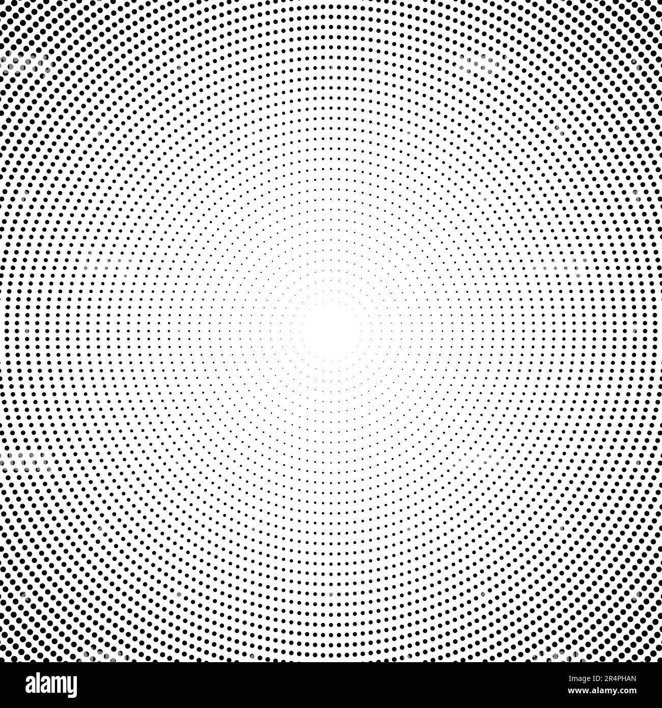 Halftone geometric black and white round dot pattern background Stock ...