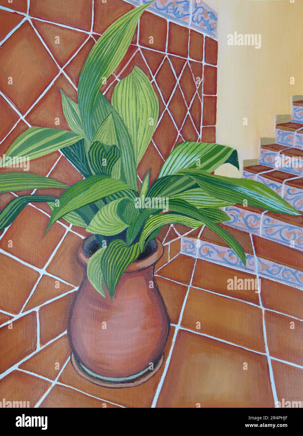 Potted tiles hi-res stock photography and images - Alamy