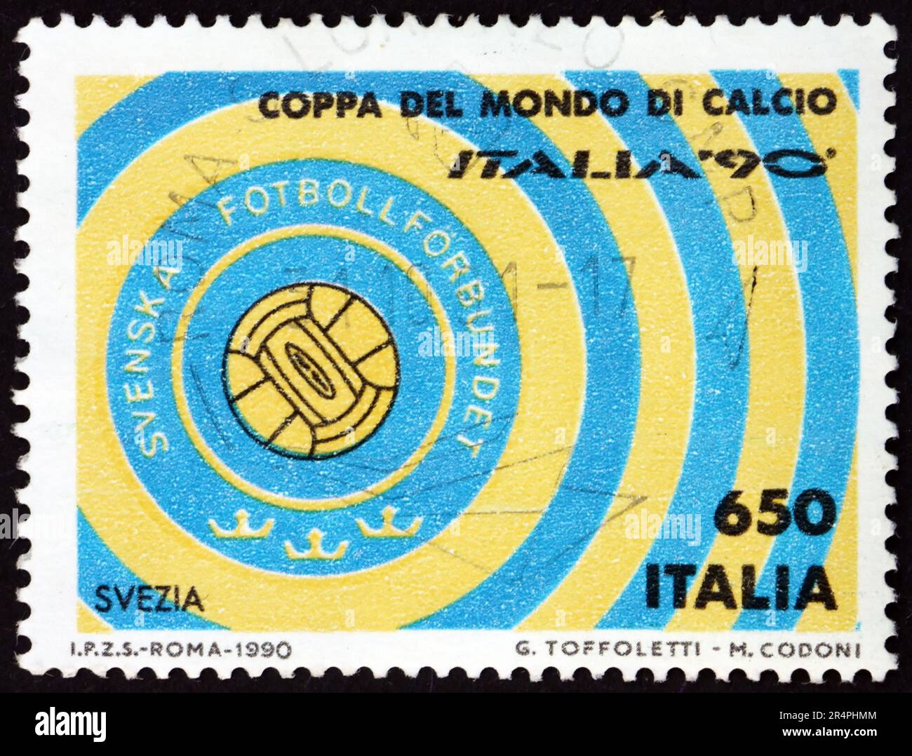 Blue italian stamp hi-res stock photography and images - Alamy