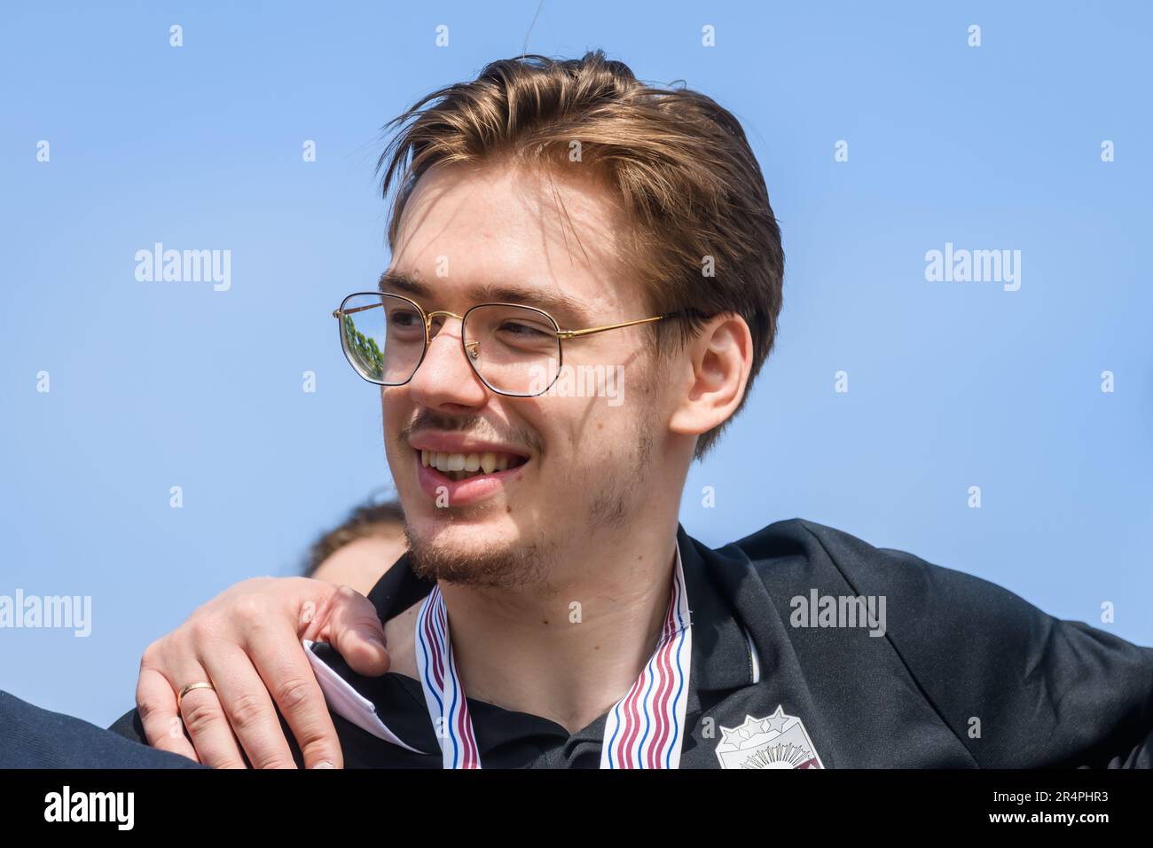 RIGA, Latvia. 29th May, 2023. Arturs Silovs, IIHF Worlds 2023 MVP ...