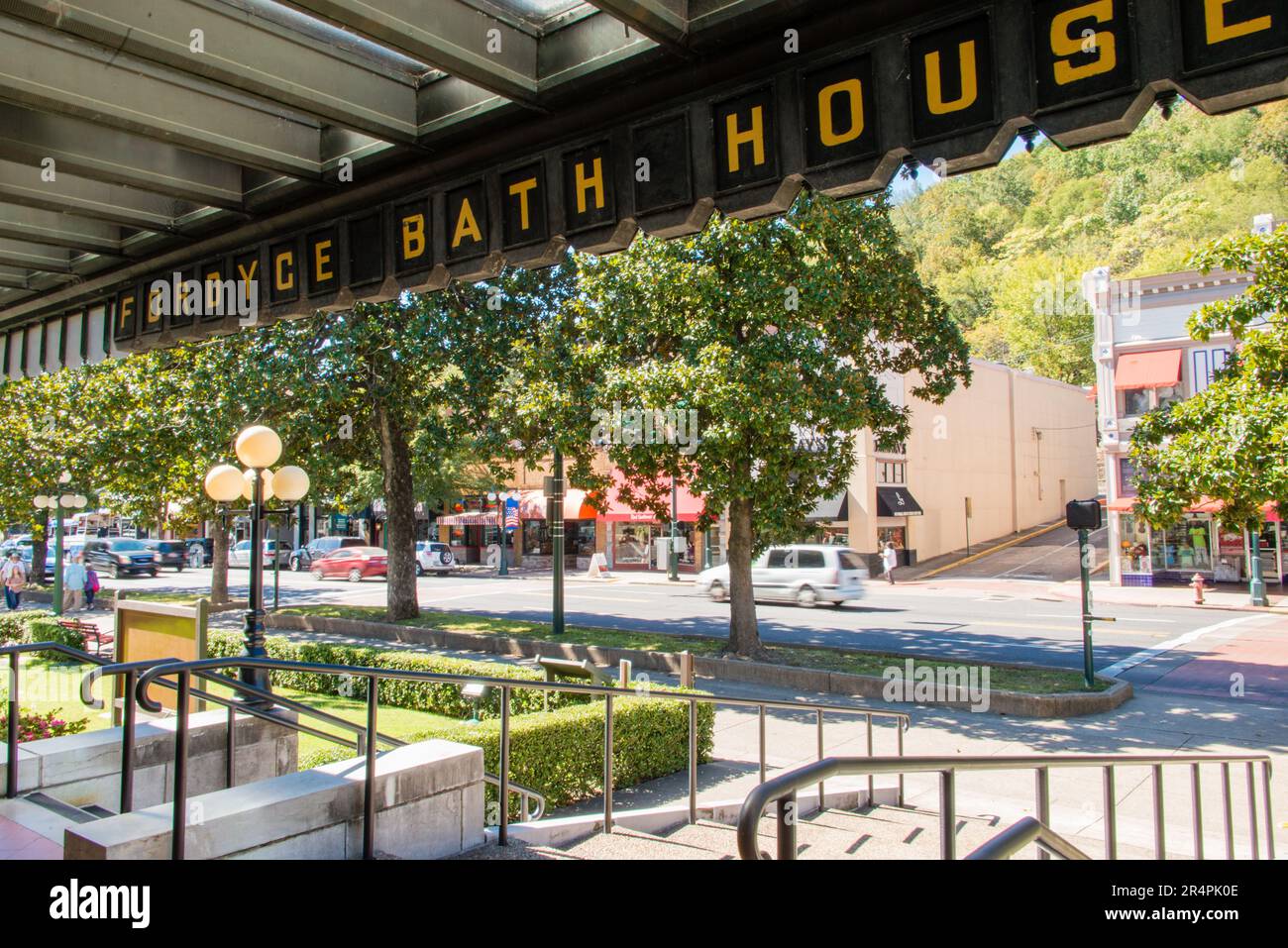 Fordyce bathhouse on bathhouse row, Hot Springs National Park, Hot ...