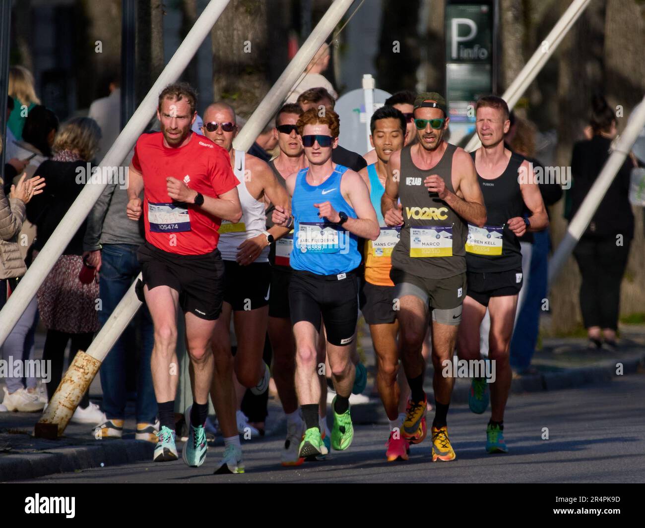 Royal run 2023 10K route in Copenhagen Stock Photo - Alamy