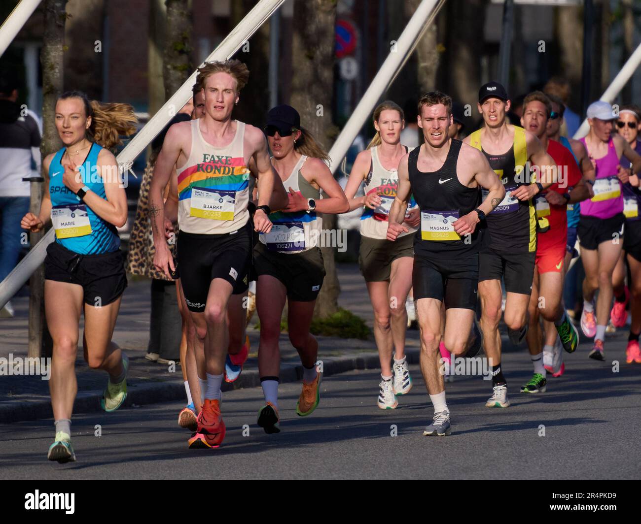 Royal run 2023 10K route in Copenhagen Stock Photo - Alamy