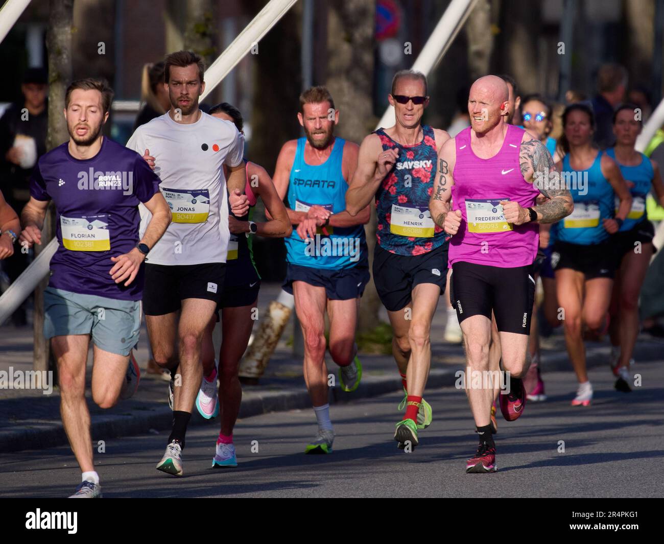 Royal run 2023 10K route in Copenhagen Stock Photo - Alamy