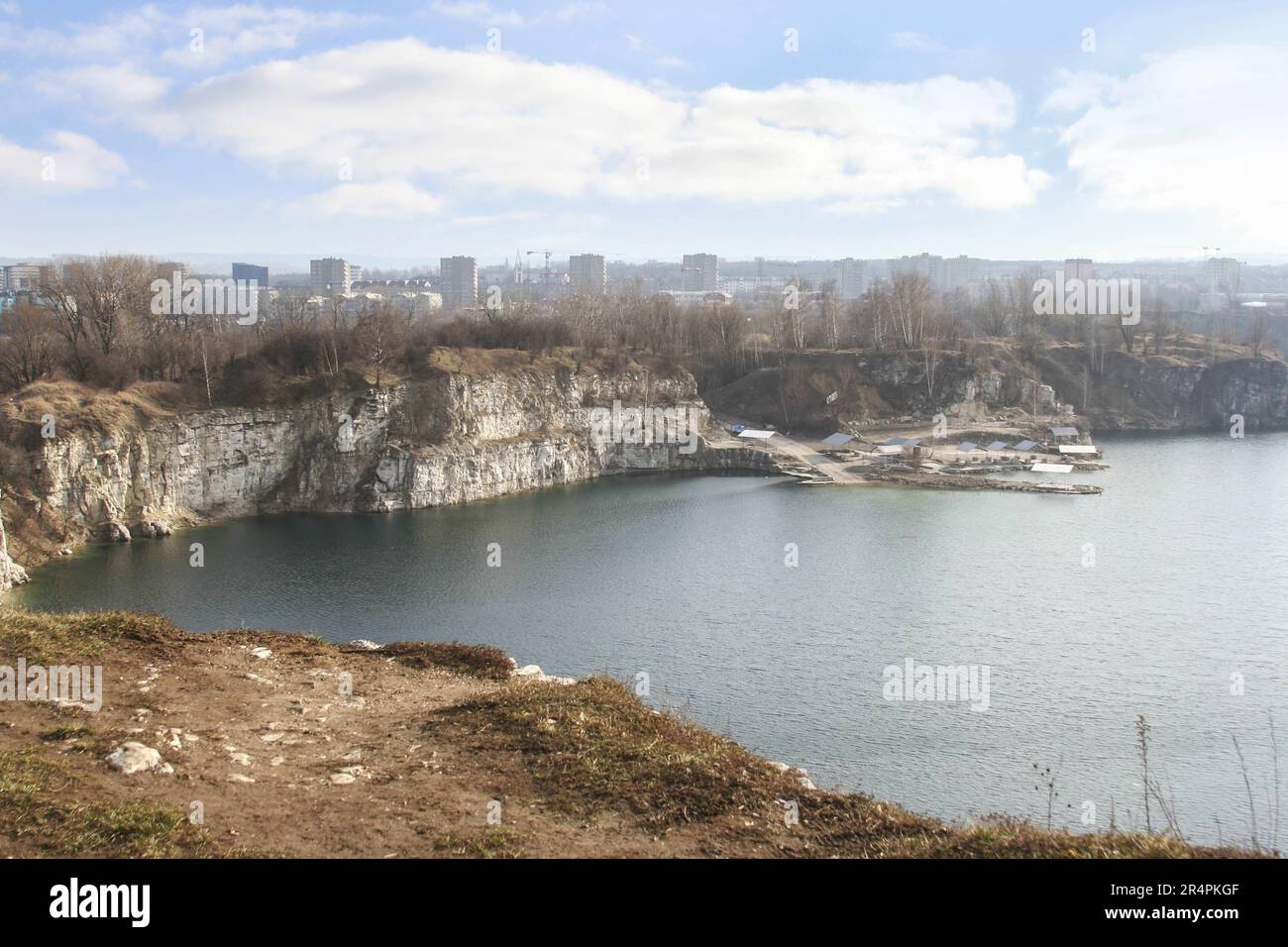 Zakrzowek lake, Krakow, Poland. Quarry under water Stock Photo - Alamy