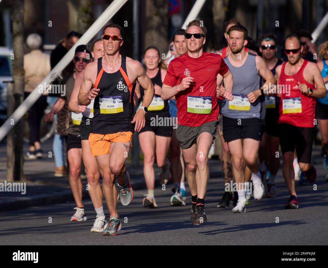 Royal run 2023 10K route in Copenhagen Stock Photo - Alamy