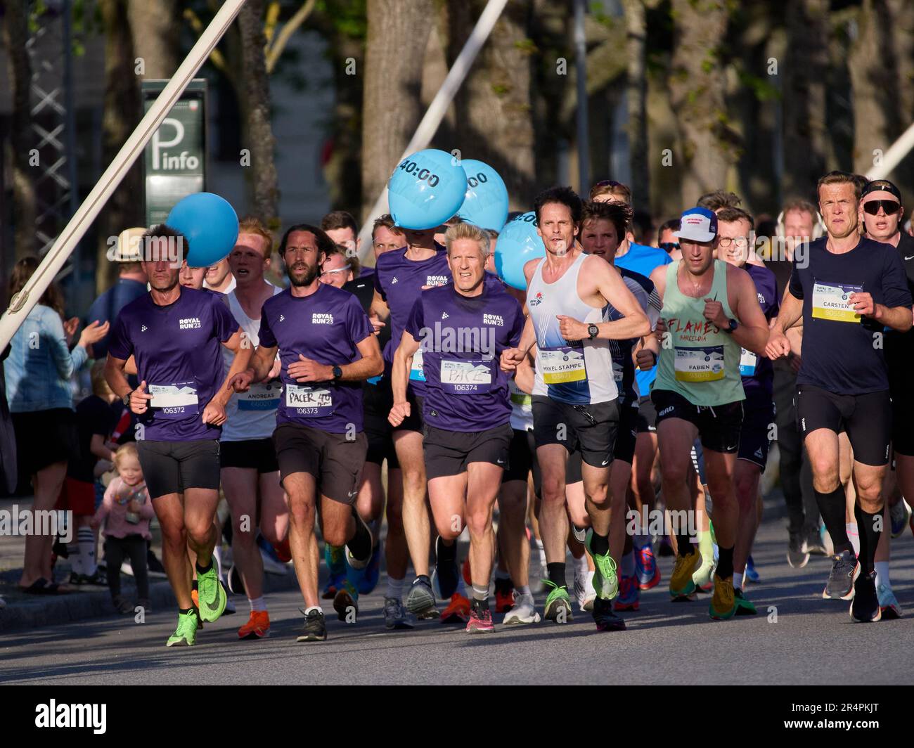 Royal run 2023 10K route in Copenhagen Stock Photo - Alamy